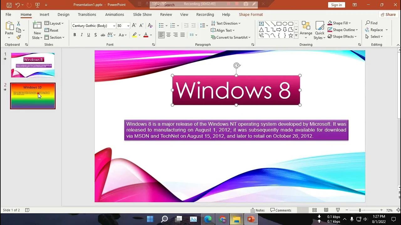 How to Use Quick Styles & Word Art on Powerpoint in Bangla