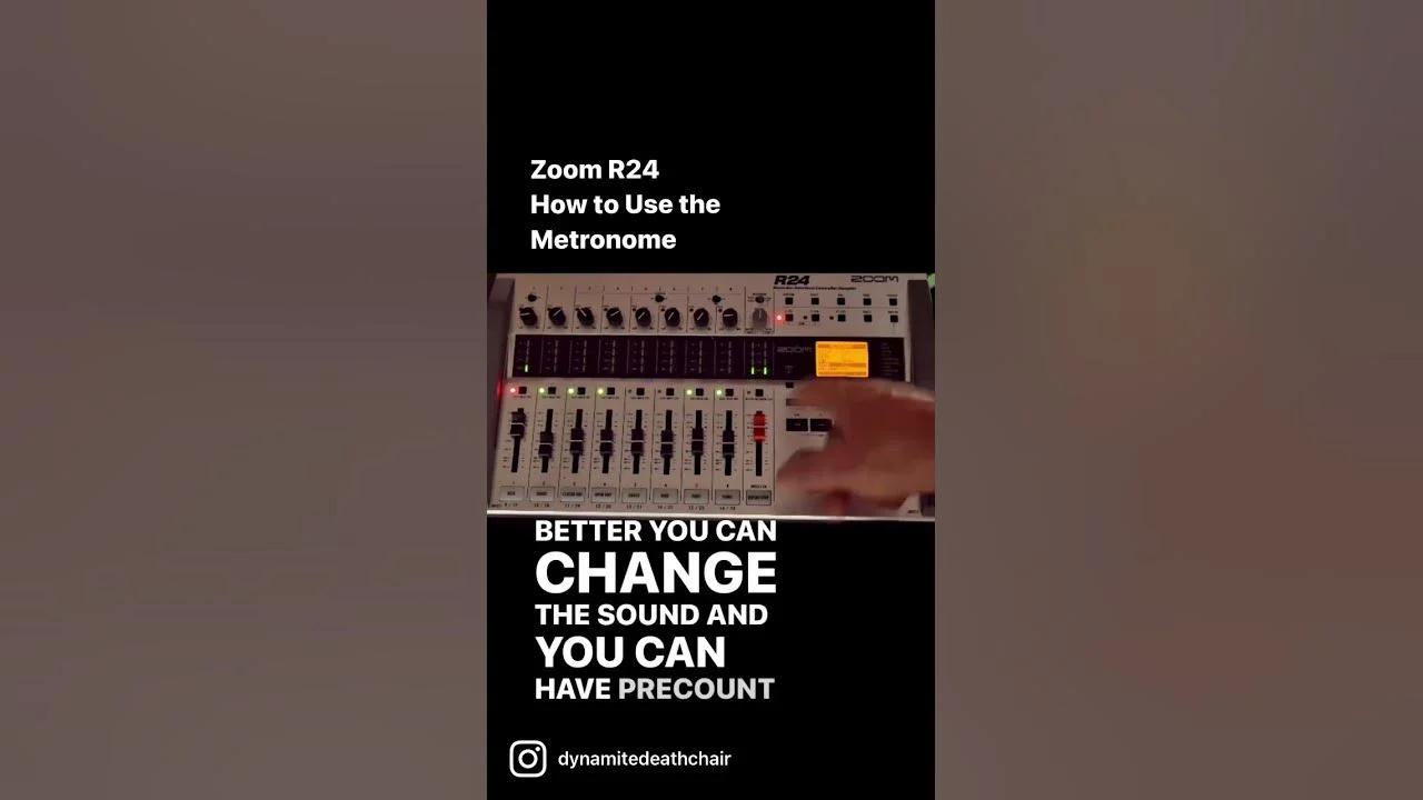 Zoom R24: How to use the Metronome @ChadEtchison