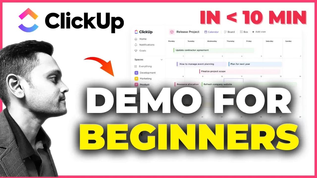 ClickUp Demo - Review and Tutorial For Beginners 2023 (FREE!) 🎉