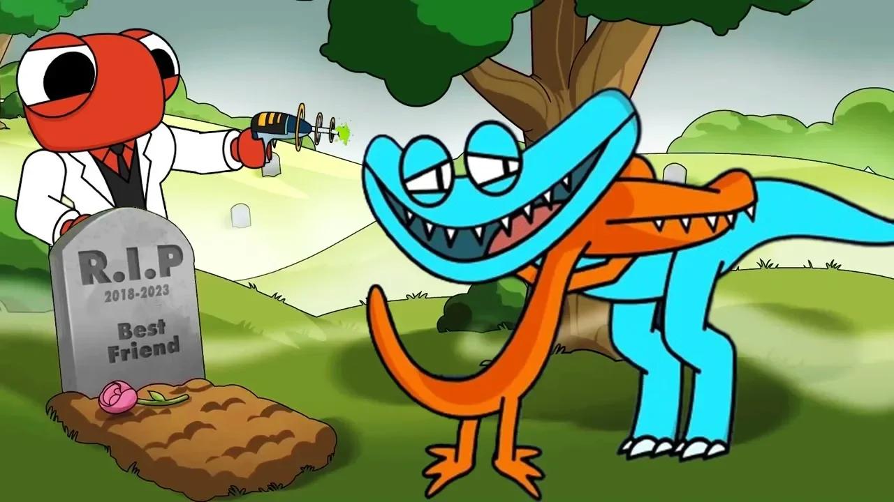 Rainbow Friends Chapter 2 - Cyan Sad Origin Story! Cartoon Animation by ...