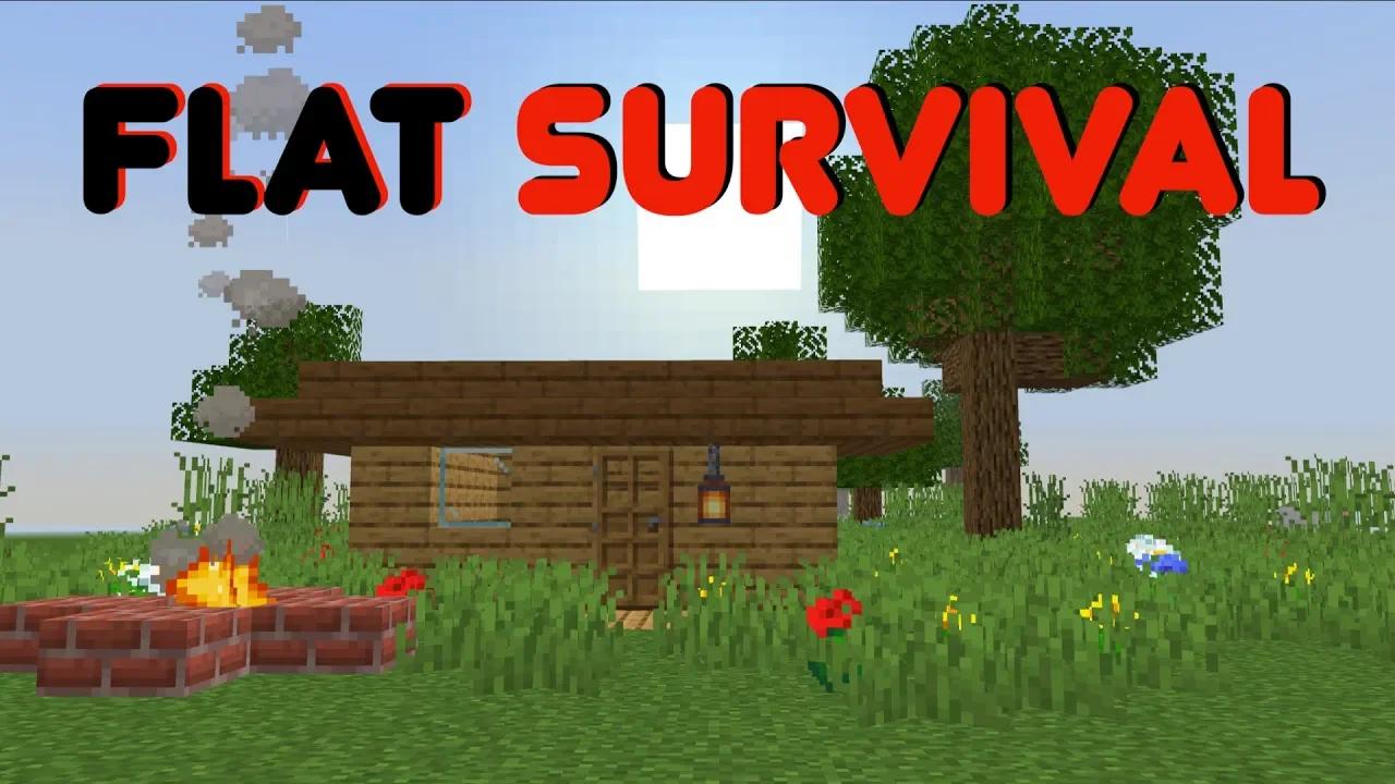 Minecraft survival but is on a flat world. - Minecraft Survival #1