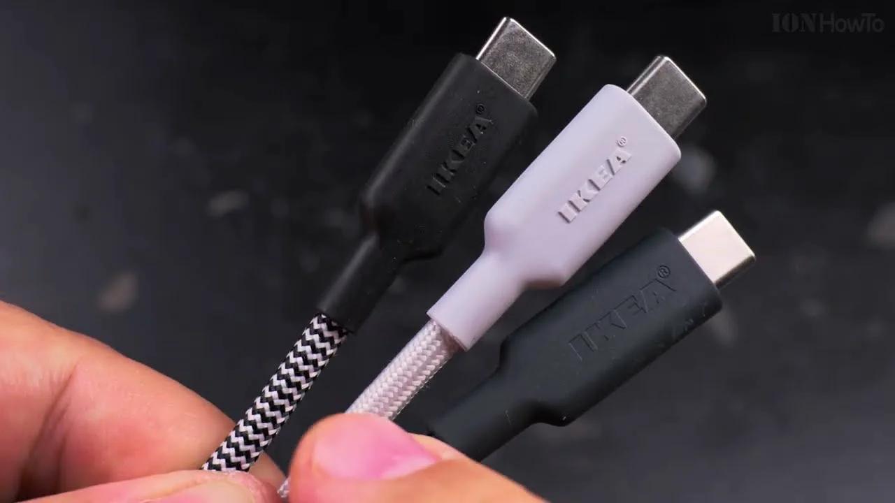 New Ikea Usb-C Cable 100W vs Old 60W Usb Type-C Cable