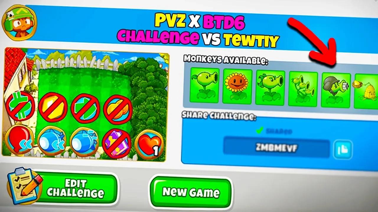 We have 10 minutes in BTD 6 to create the HARDEST Plants VS Zombies ...