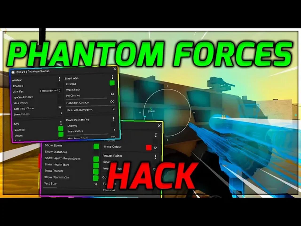 Phantom Forces ROBLOX Hack Script GUI | UNLOCK ALL SKINS, AIMBOT, ESP & MORE! | WORKING