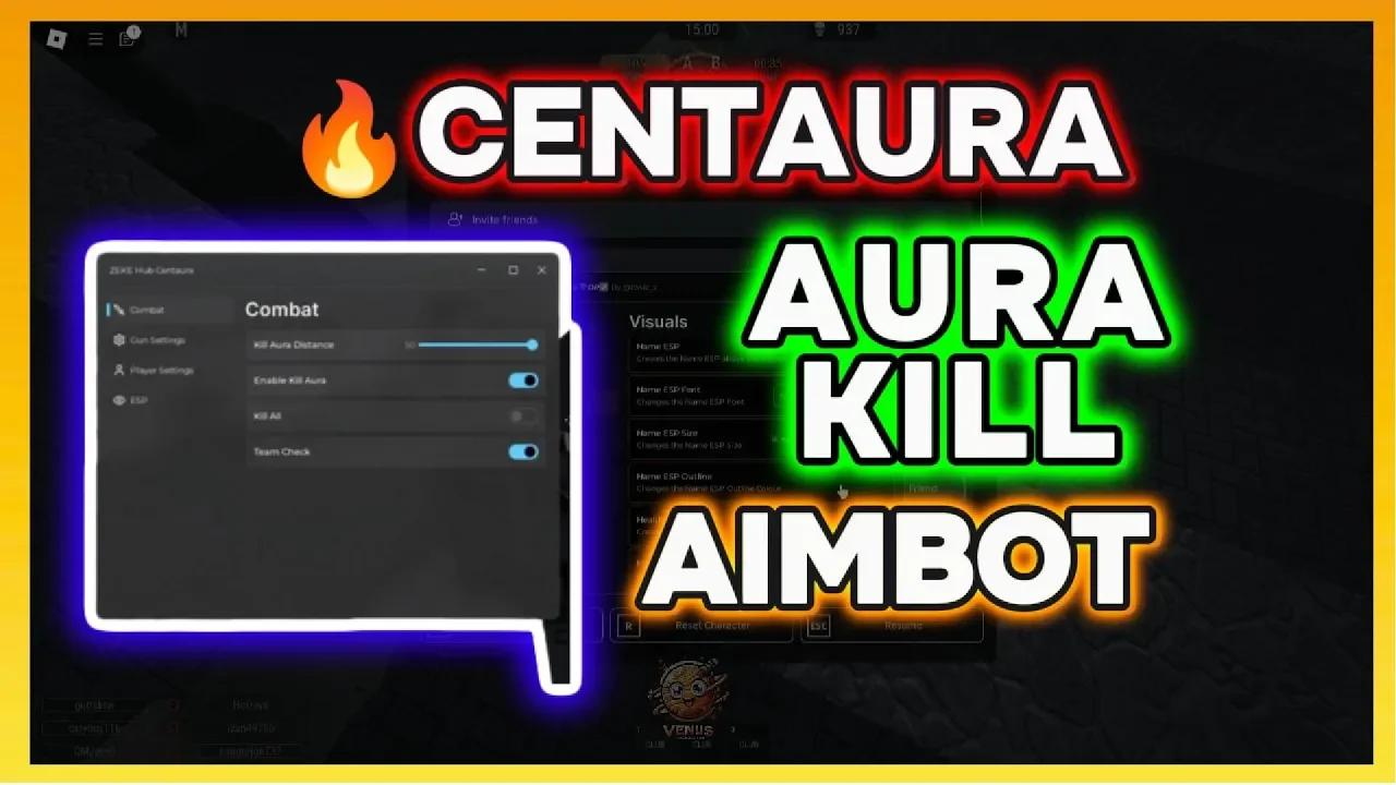 рџ ґnew Centaura Script рџ ґesp Aura Damage Silent Aim Aimbot And More