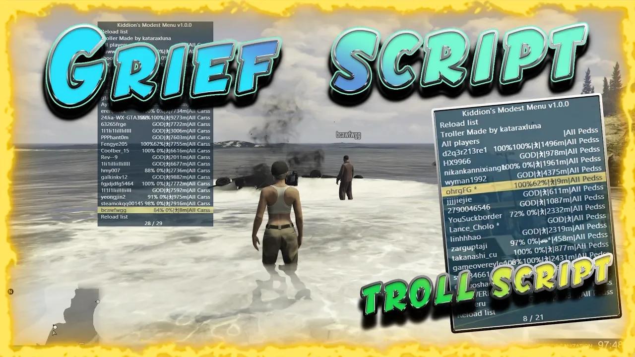 Troll Script for Kiddions Modest Menu 1.0.0 GTA Online
