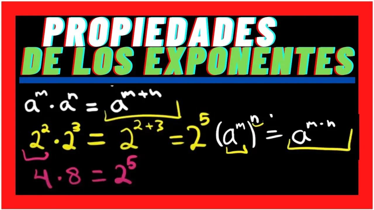Propiedades de los exponentes |💥 Álgebra 💥|