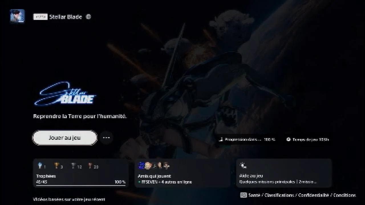 Stellar Blade Trophy complete