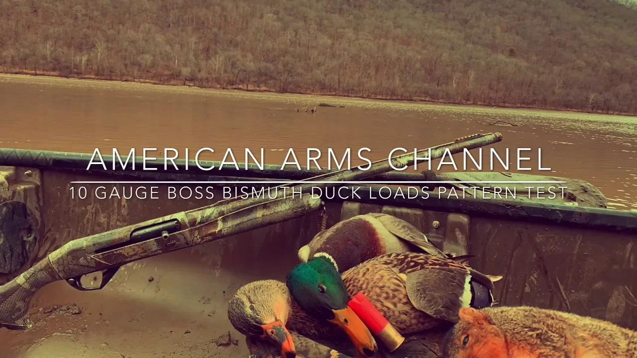 10 Gauge Duck Loads Pattern Test Using BOSS Bismuth (Hand Loads)