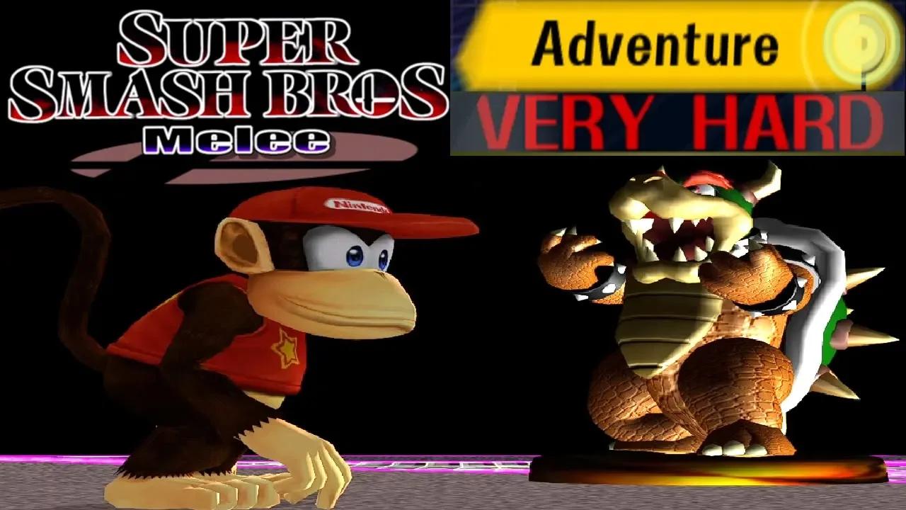 Super Smash Bros. Melee - Adventure Mode Gameplay with Diddy Kong (VERY ...