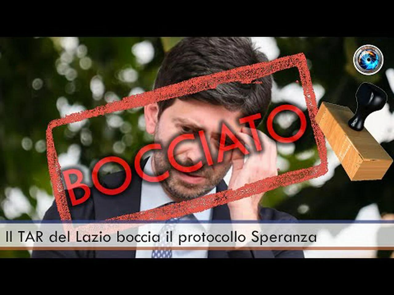 Il TAR del Lazio boccia il protocollo Speranza