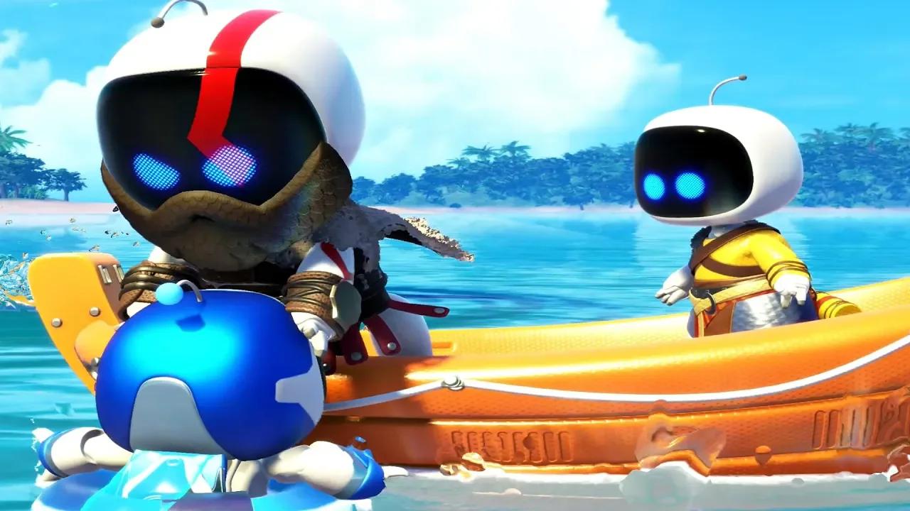 Astro Bot Meets Kratos - Kratos Gameplay & Cutscenes (2024) PS5 Bot of ...