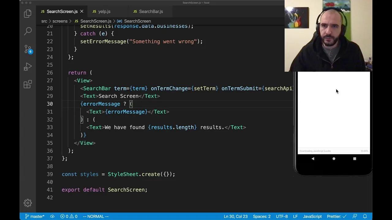 Making API Calls with React Native - Tutorial Cast Making API Calls with React Native - Tutorial Cast