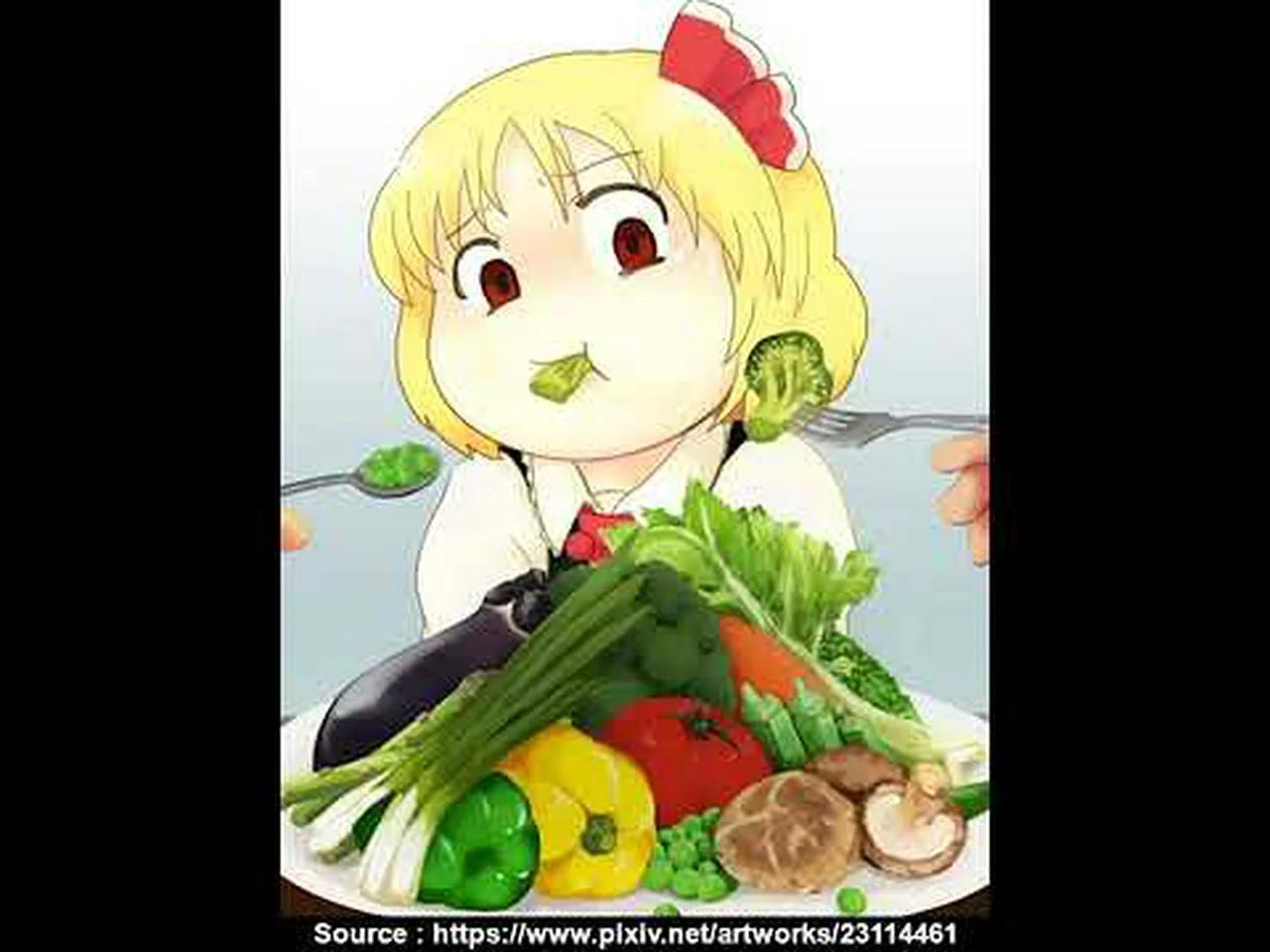 Eat your veggies 🥬(sequel to "Rumia Cabbage") #Touhoumemes #shorts