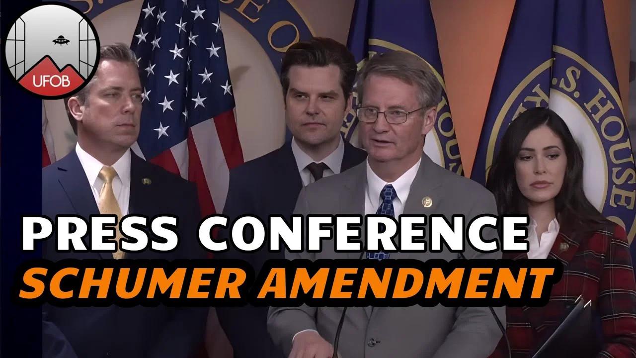 2023 🇺🇸 #UFOB [PRESSCON] Schumer Amendment NDAA Bill.