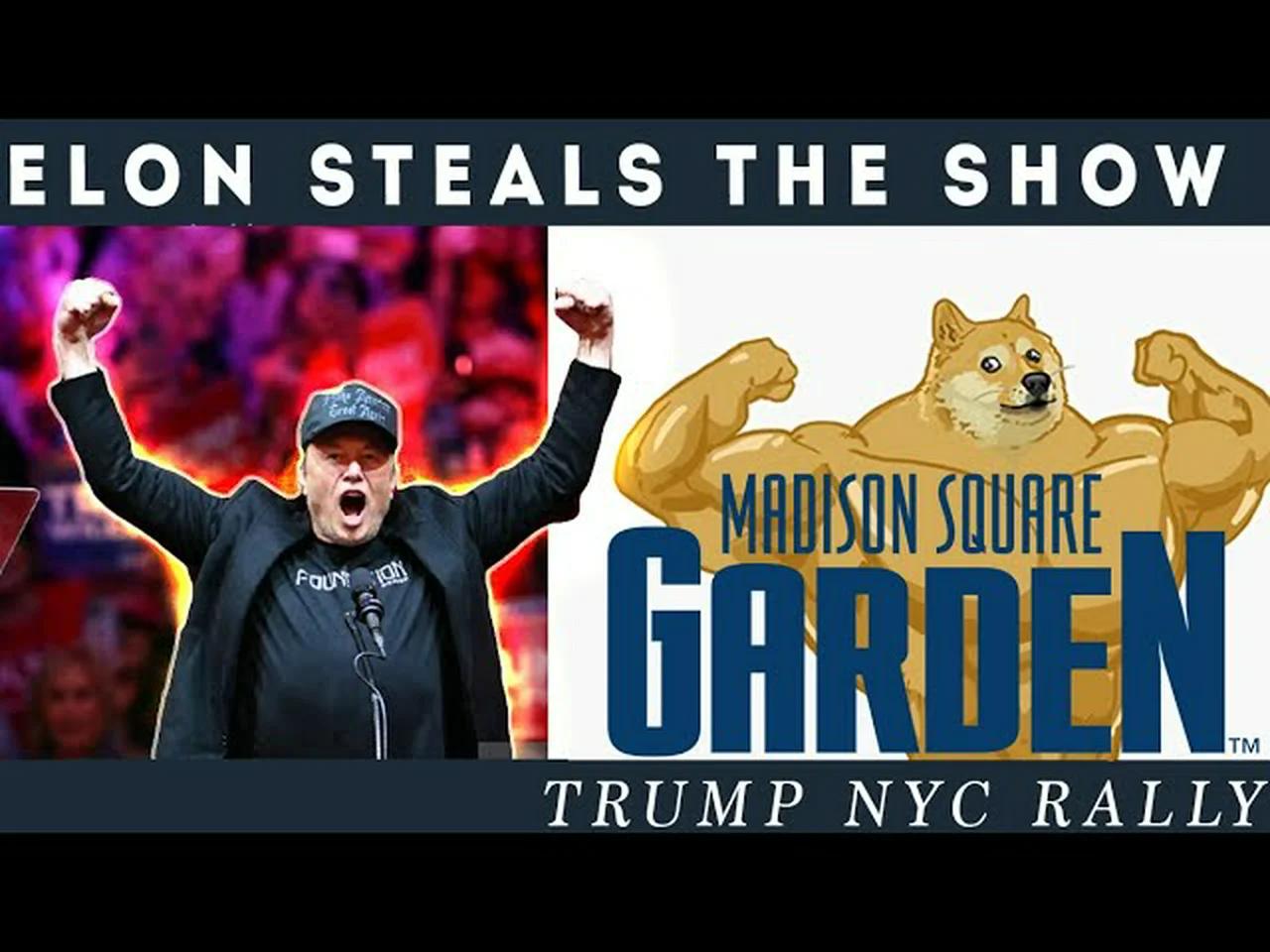 Elon Musk Stole the Show At Donald Trump's MSG Rally 🔥 Sold-Out Crowd