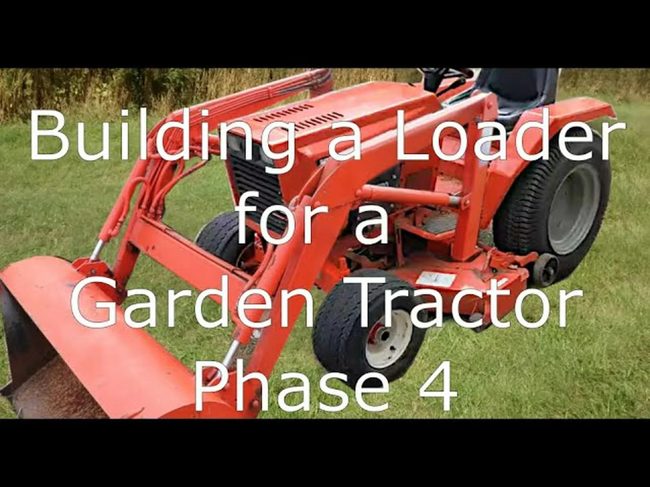 Building a Loader for a Garden Tractor - Phase 4: Steel Structure