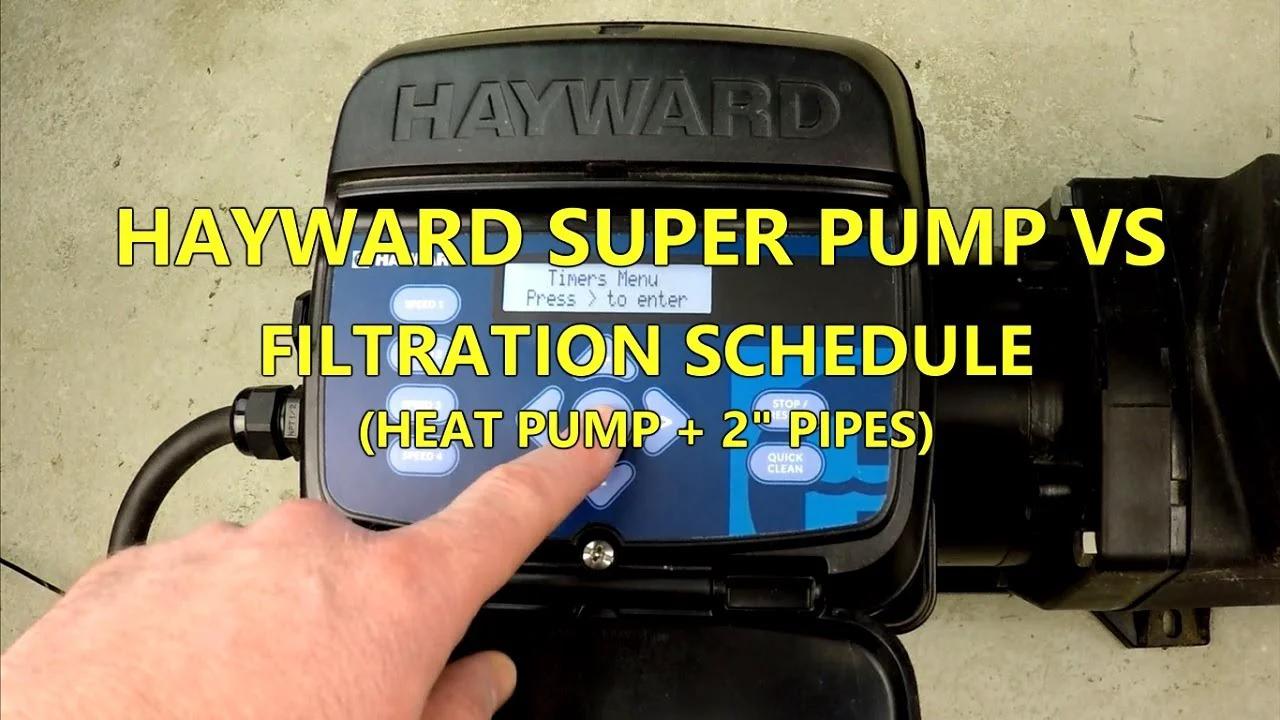 Programming A Filtration Schedule For Pool With A Heat Pump 8880