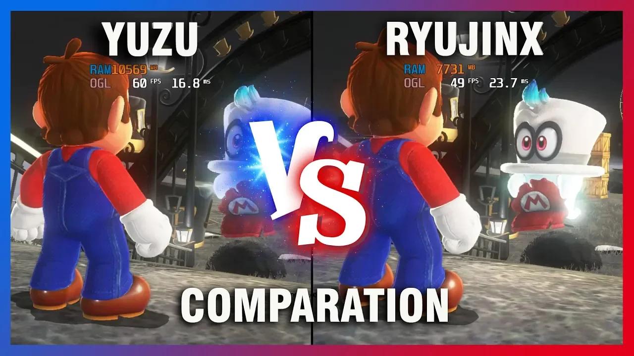 ⭐Super Mario Odyssey Yuzu VS Ryujinx | Yuzu Emulator Comparation PC