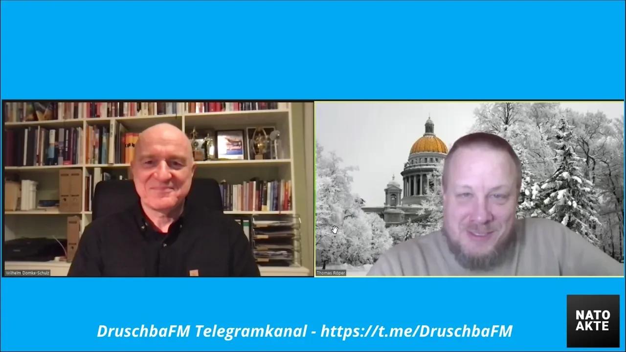 NATO-AKTE: Thomas Röper und Wilhelm Domke-Schulz im "Ost-West-Dialog"
