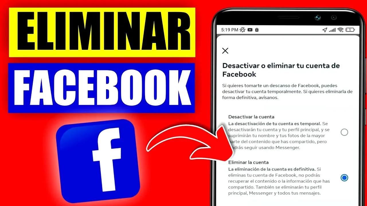 Como ELIMINAR mi cuenta de Facebook PARA SIEMPRE 2023 sin saberme la contraseña