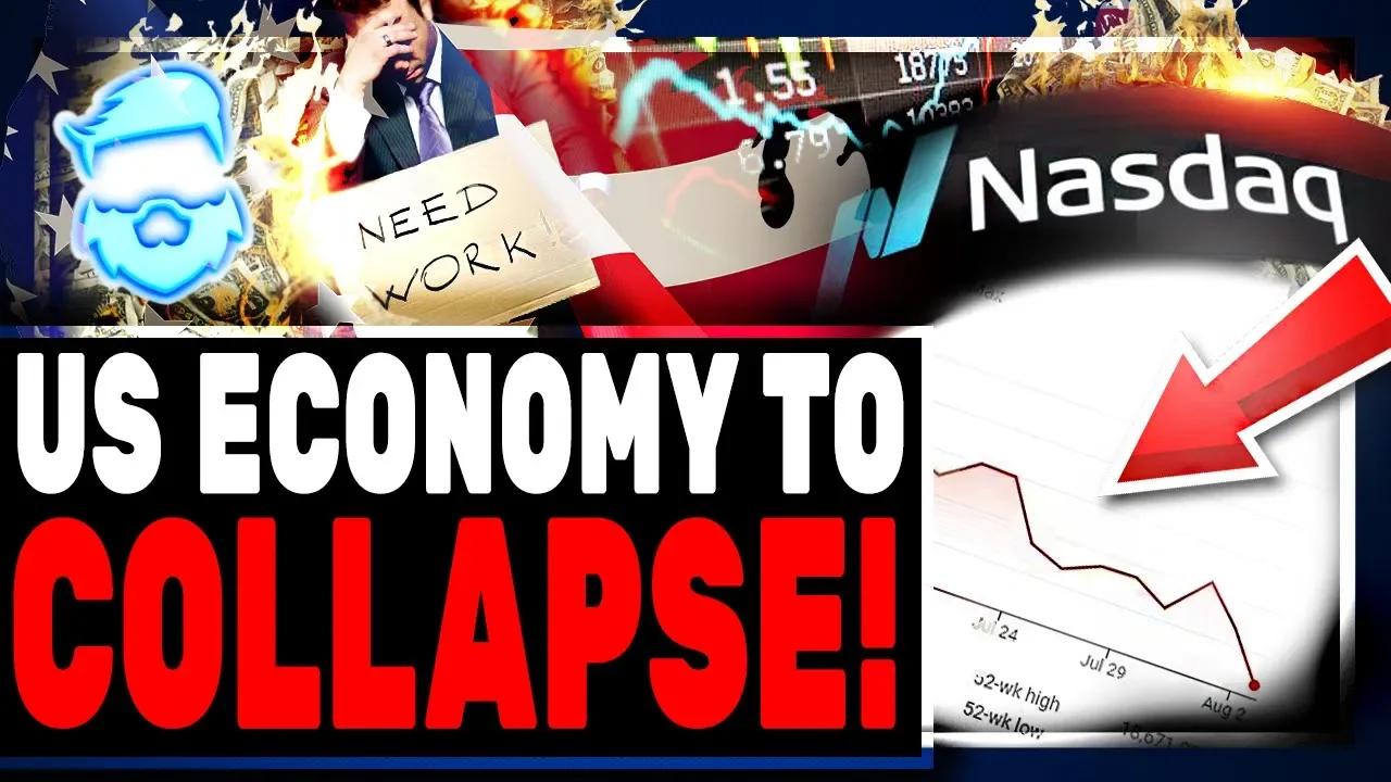 Stock Market CRASHES As Fears US Economy Set To Collapse! Unemployment ...