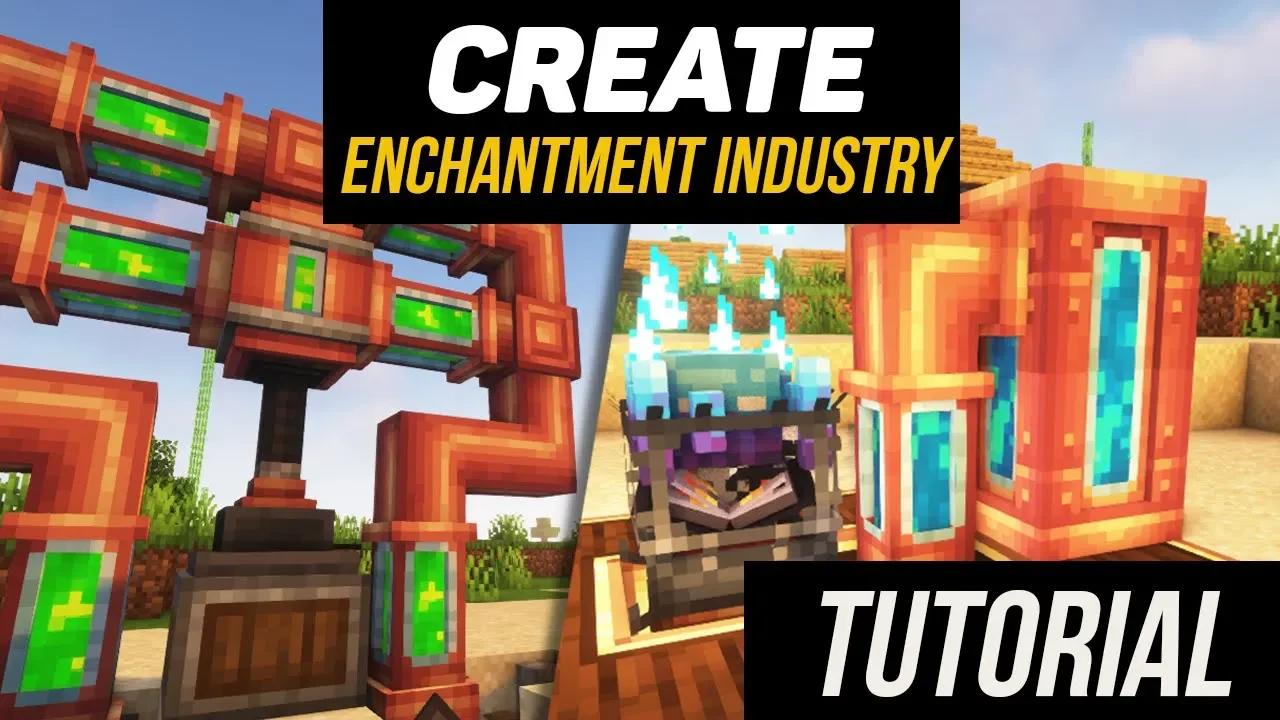 Create Enchantment Industry Tutorial / guide 1.18.2 - 1.20.1 Automatic enchantments (Minecraft java)