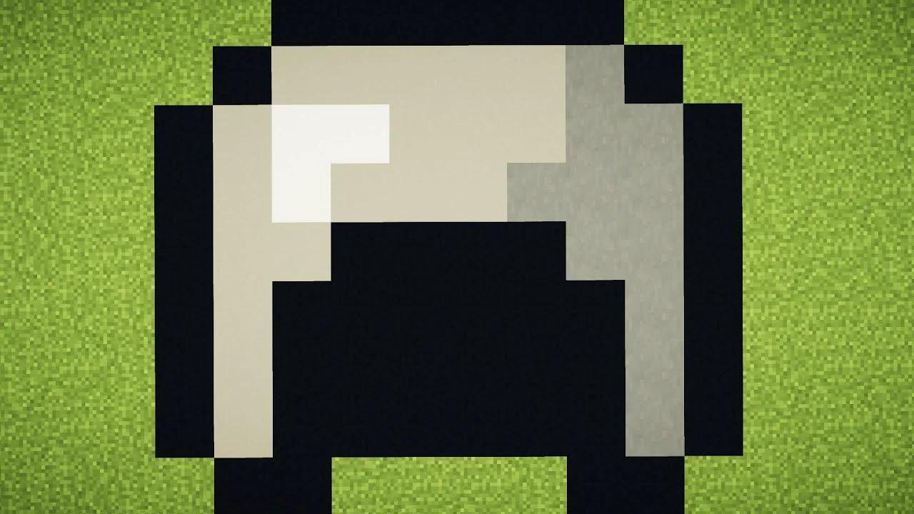 Casco de Hierro Minecraft Pixel Art