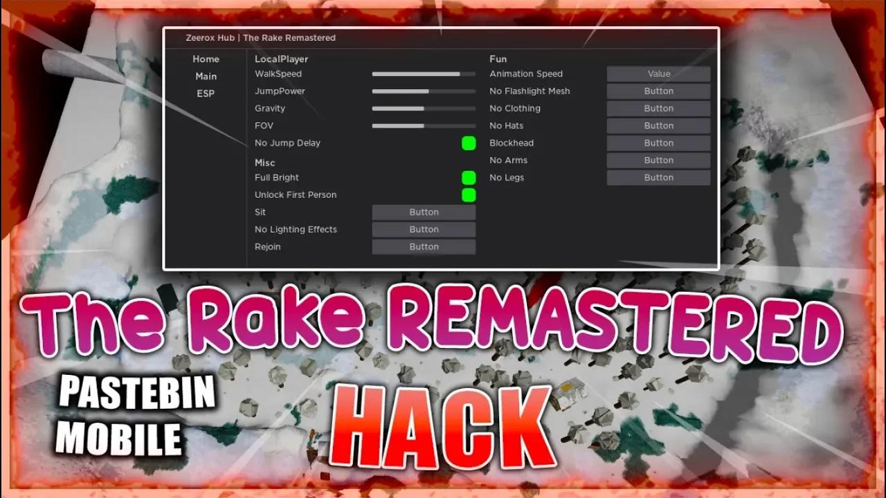 The Rake Remastered Pastebin 2023 Script HACK GUI | Infinite Scrap ...