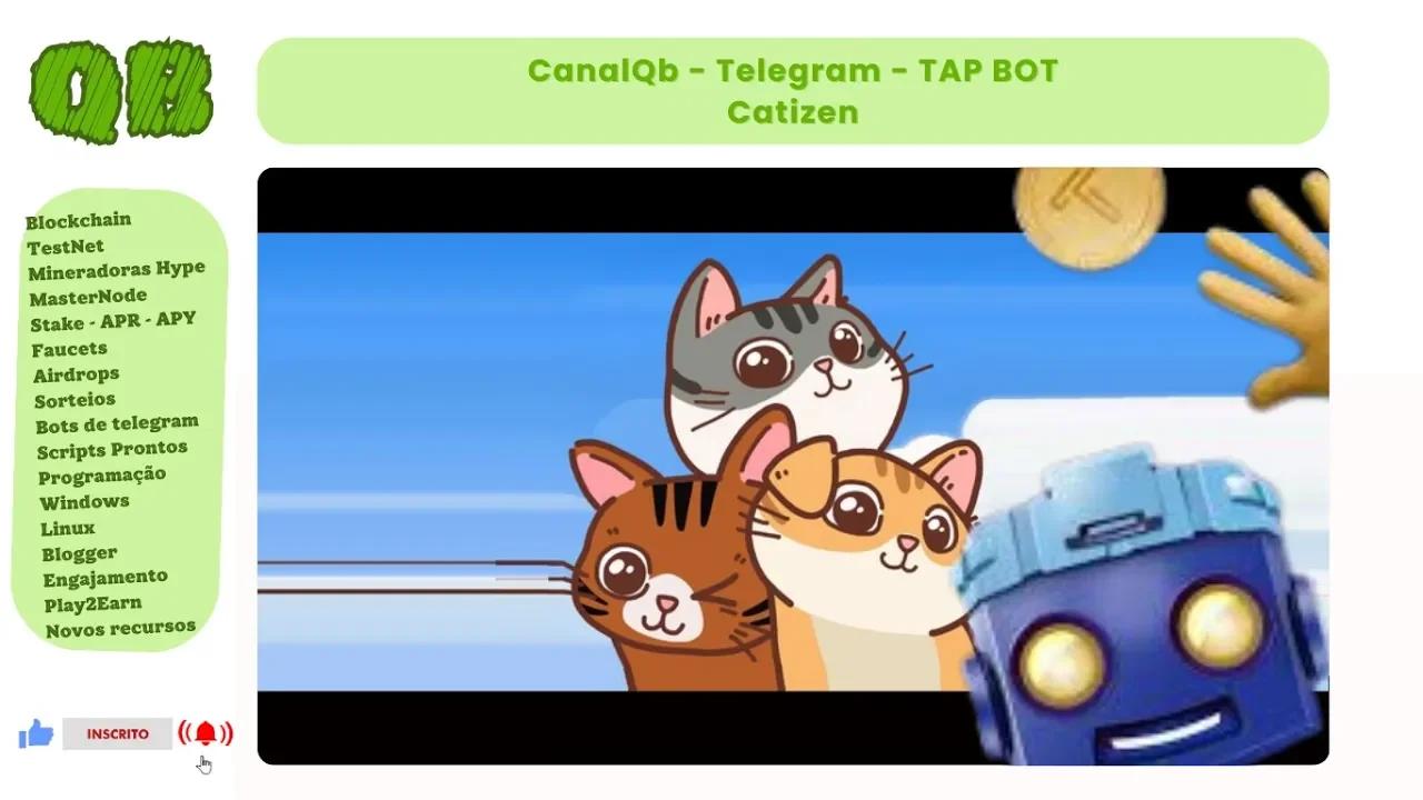 CanalQb - Telegram - TAP BOT - Catizen