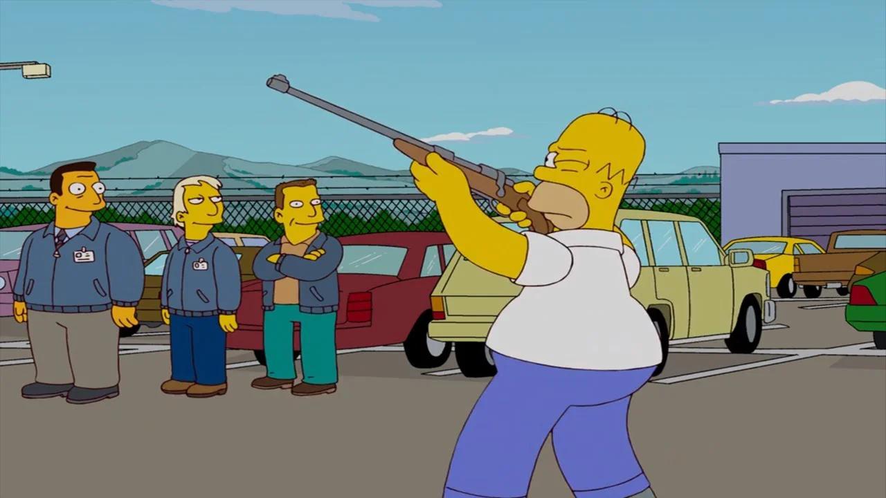 Homero le dispara al señor burns Los simpson capitulos completos en español latino the simpsons