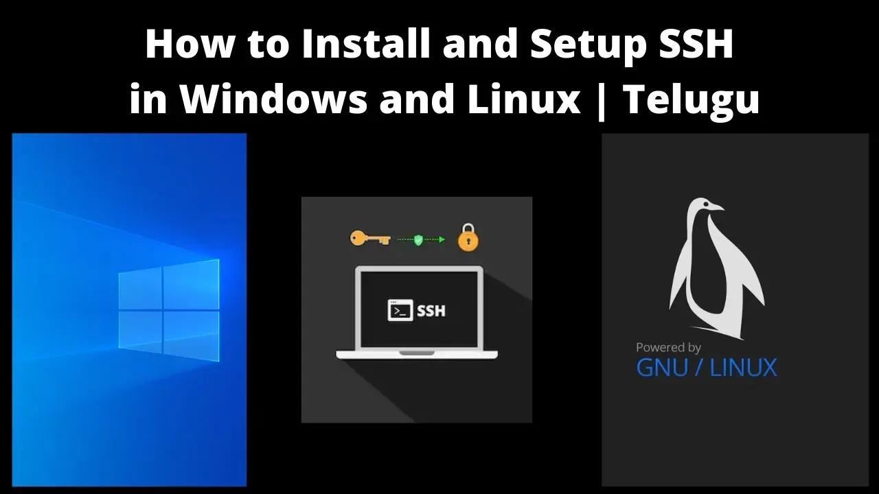 Connect Windows 10 and Linux Using SSH