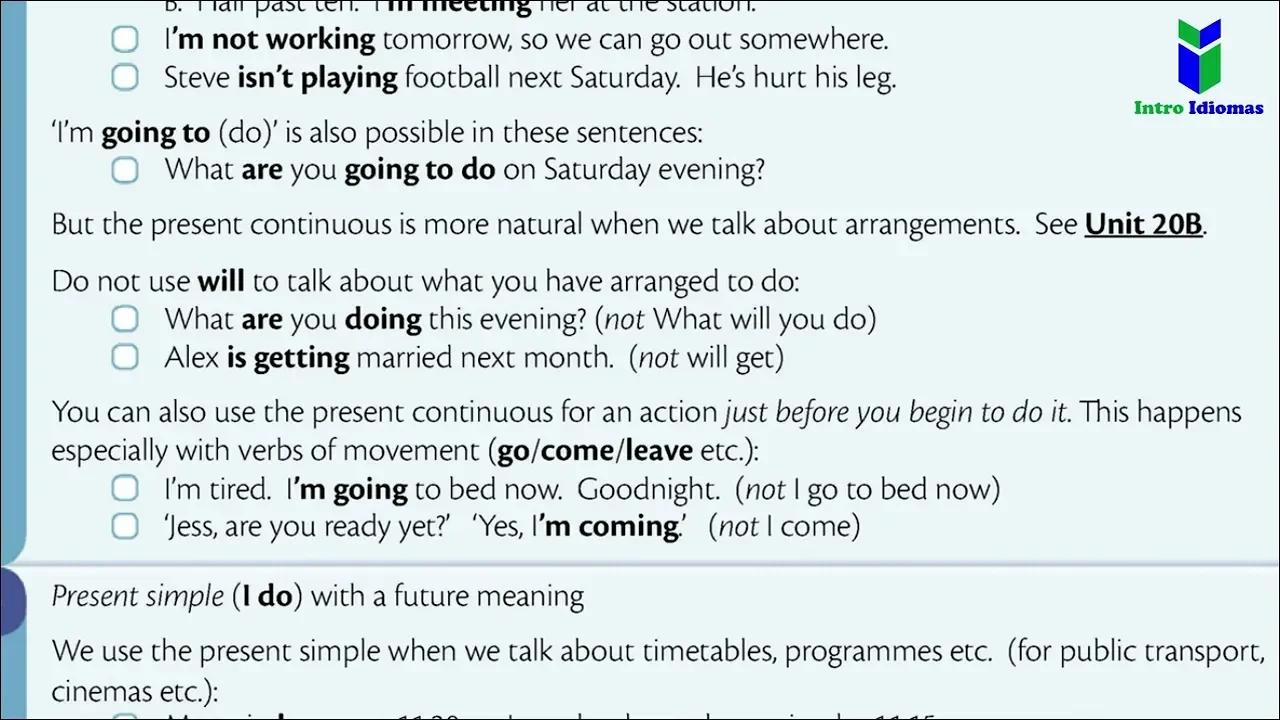 019 - ENGLISH GRAMMAR IN USE - Present tenses I am doing - I do for the ...