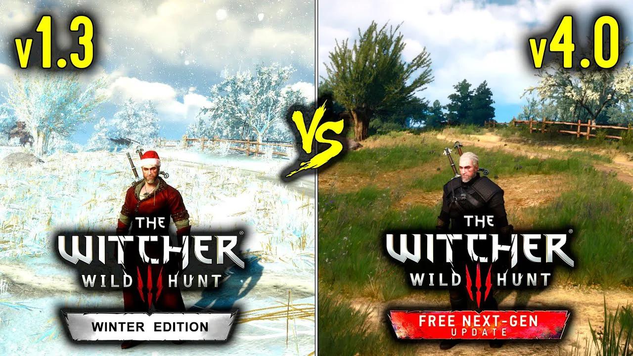 The Witcher 3 Winter edition vs Next-Gen | Snow mod vs Next Gen | Old ...