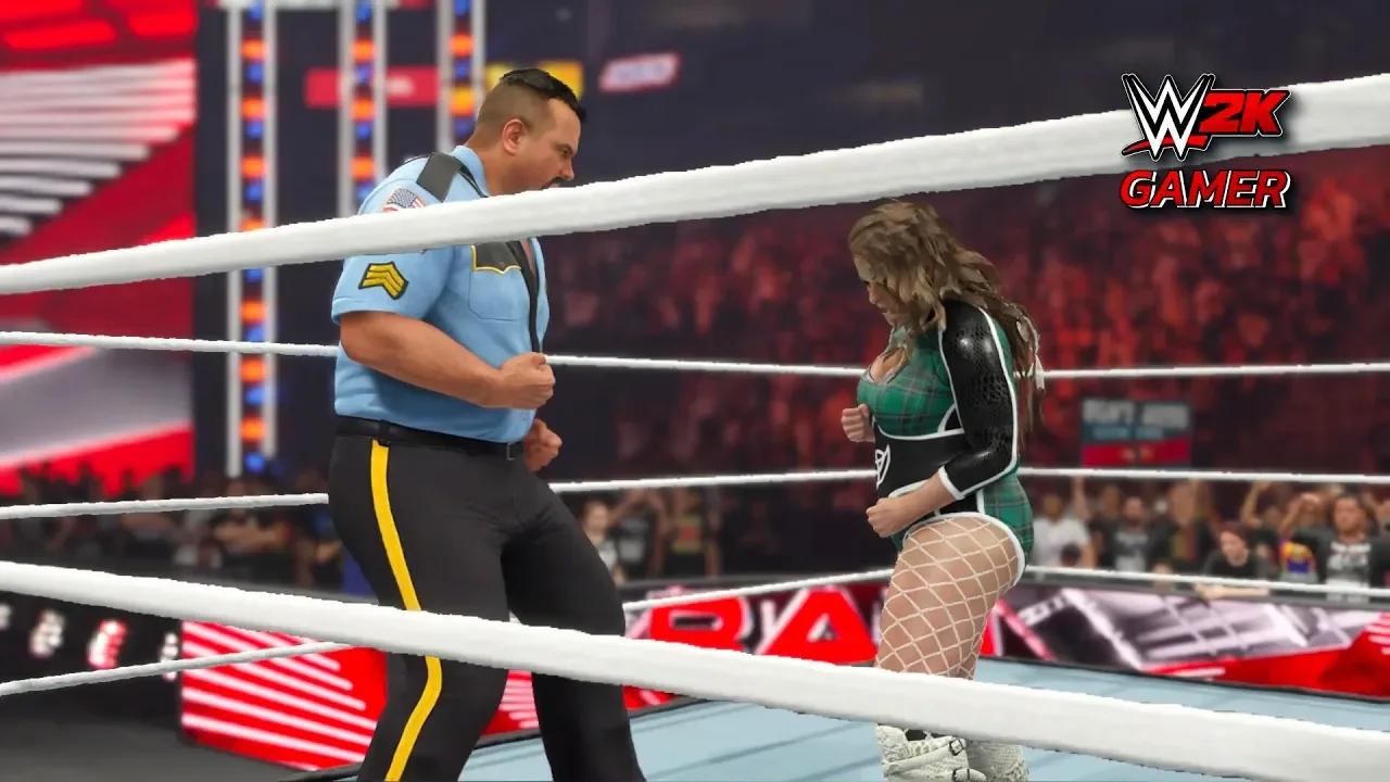 WWE 2K24 INTERGENDER - Piper Niven vs Big Boss Man - ULTRA Graphics Gameplay [4K 60FPS-UHD]