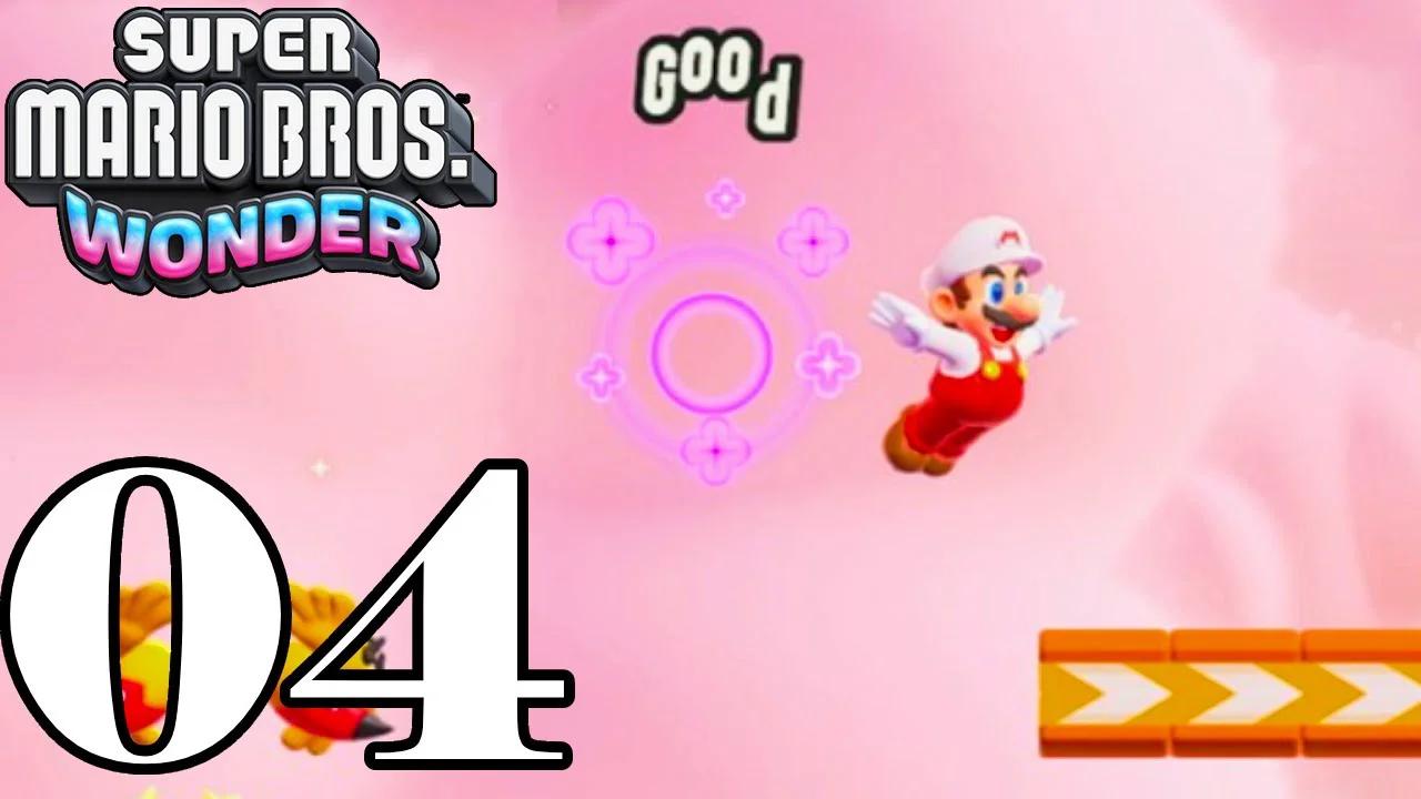 Super Mario bros. Wonder - Fluff Puff peaks | Part 4 (Full game)