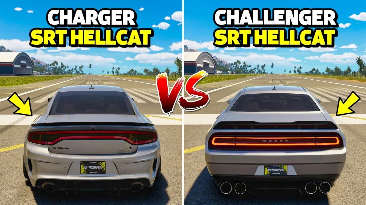 The Crew Motorfest - Dodge Charger SRT Hellcat VS Dodge Challenger SRT ...