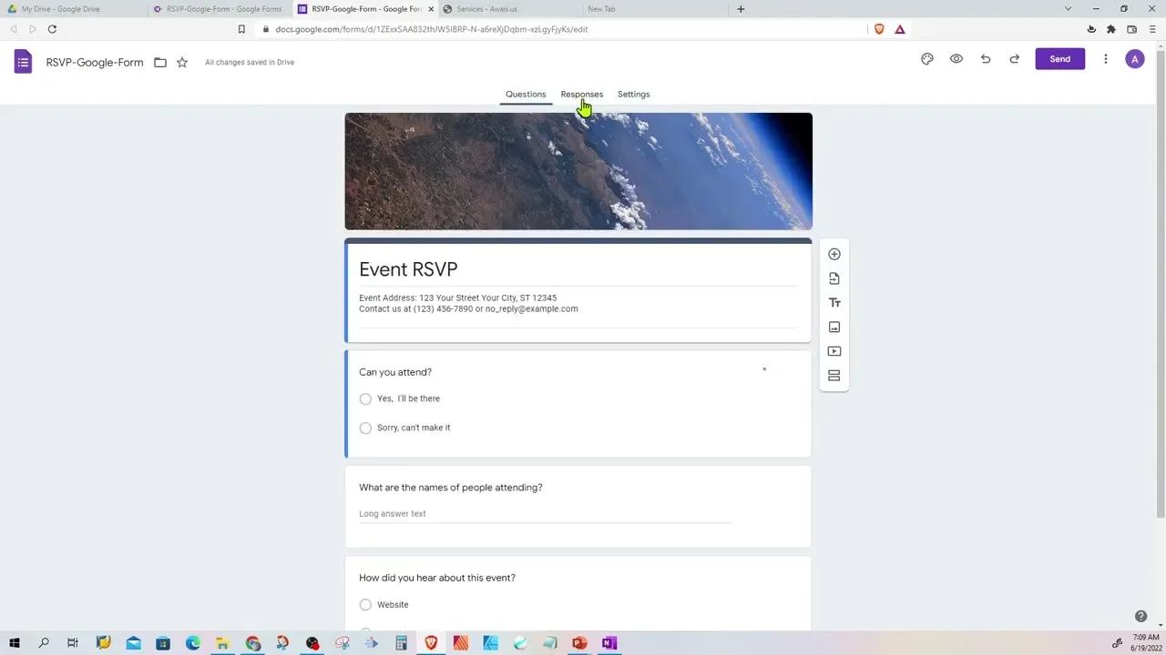 How to setup email notification for new entry in Google form