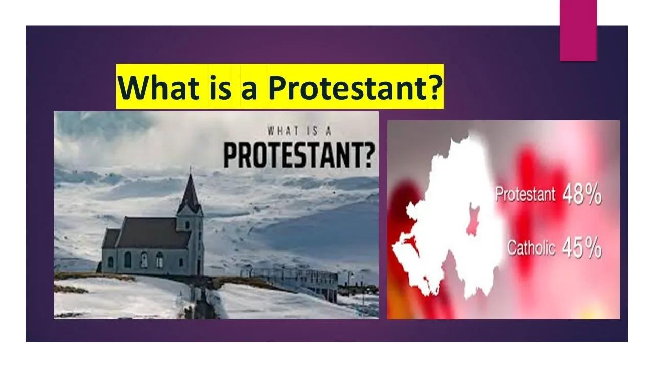 What is a Protestant?