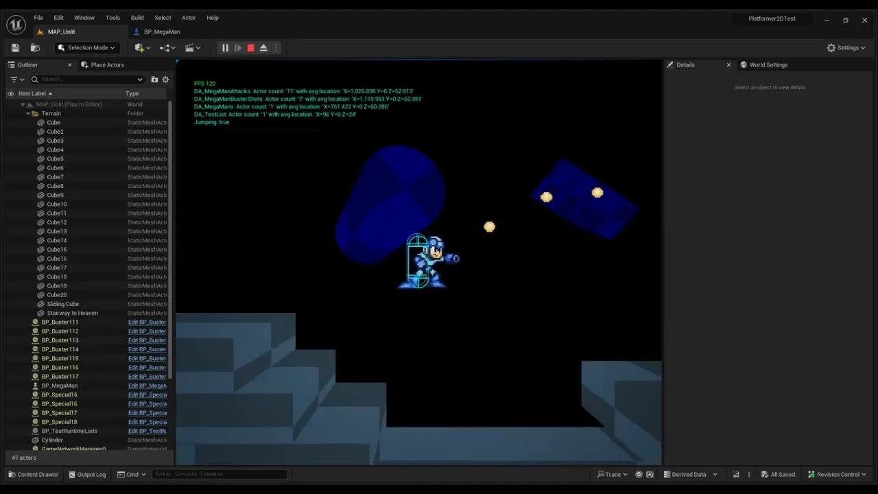 Mega Man Unreal - Shooting