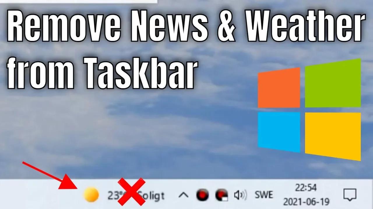 How to Remove Microsoft News from Taskbar on Windows 10