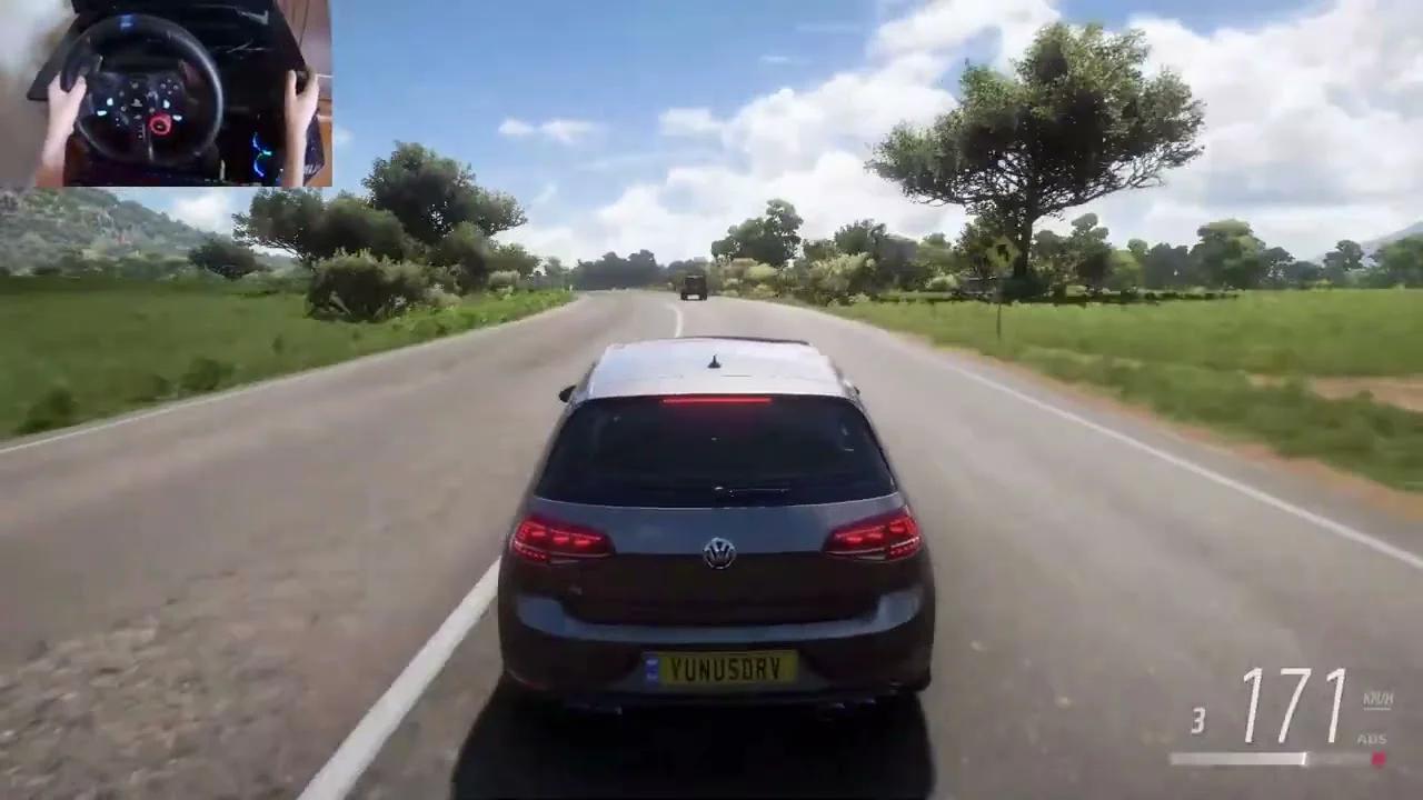 volkswagen golf R/Forza Horizon 5/logitech g29 gameplay