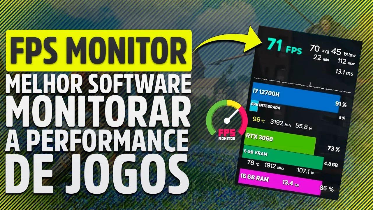 COMO MONITORAR A PERFORMANCE E FPS DE JOGOS NO SEU PC COM O FPS MONITOR