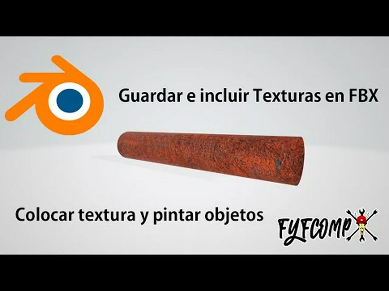 Poner texturas en Blender | Como guardar mi diseño con texturas en fbx