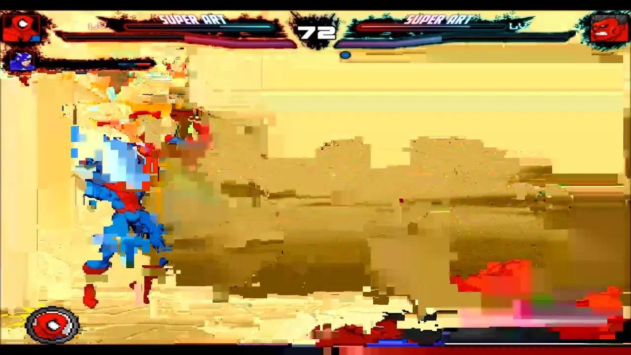 Marvel Mugen Battle Spiderman and Cap America VS Red Hulk - [Stage ...