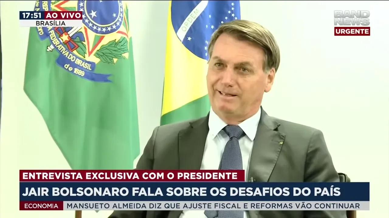 Presidente Bolsonaro entrevista Band News