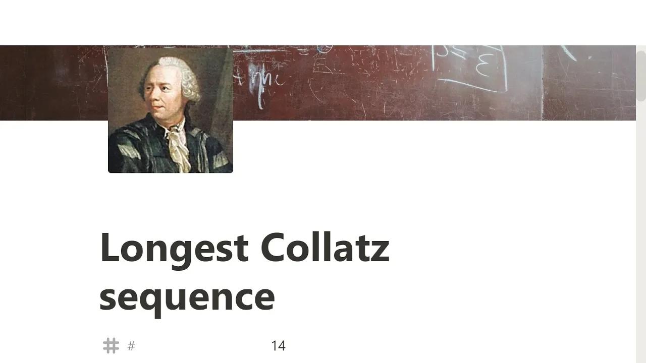 014 Longest Collatz Sequence Project Euler Challenge Javascript Freecodecamp
