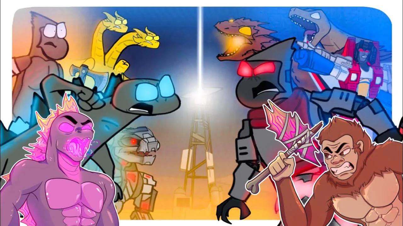 Godzilla & Kong React To TRIANGLE vs MONKEY part 39 - SEASON FINALE act 1