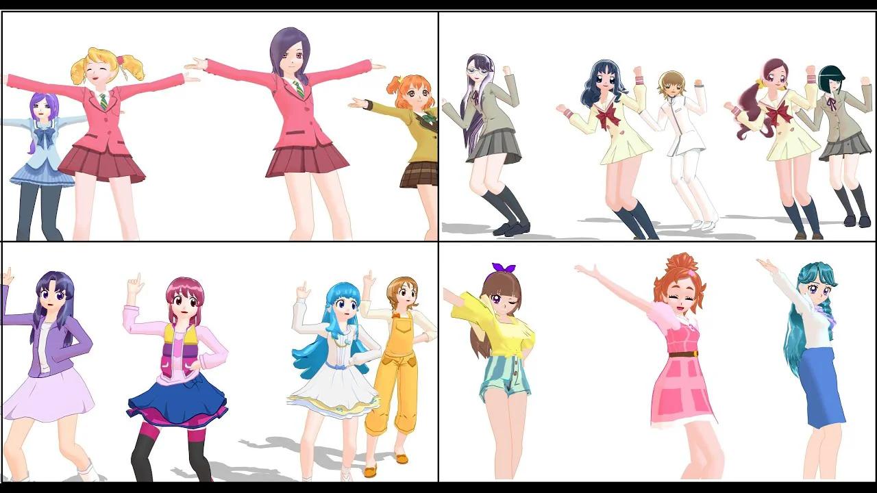 [MMD] Pretty Cure Civilian Form Model Showcase (500 Subscriber Special)