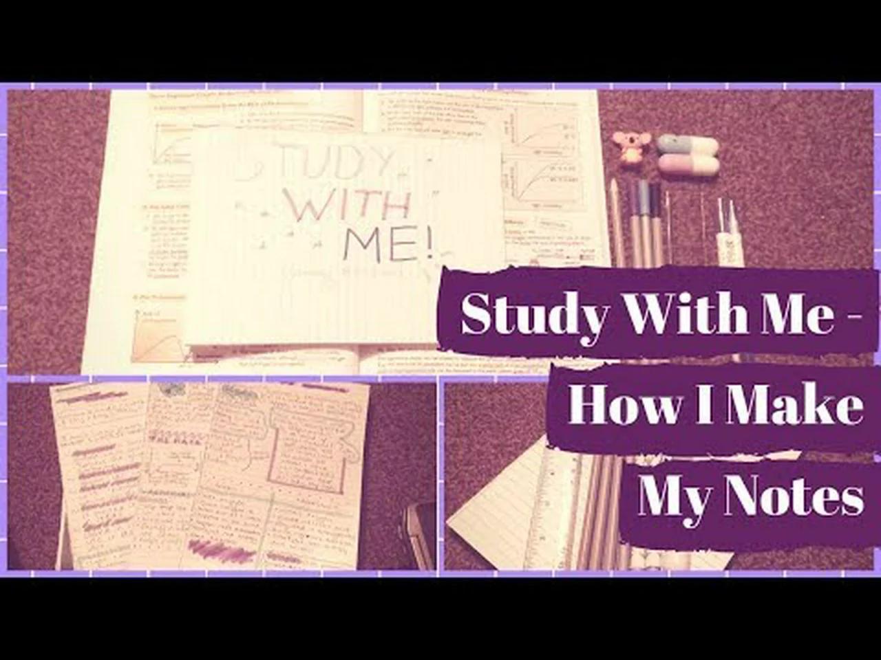 How I Make My Notes // Study With Me